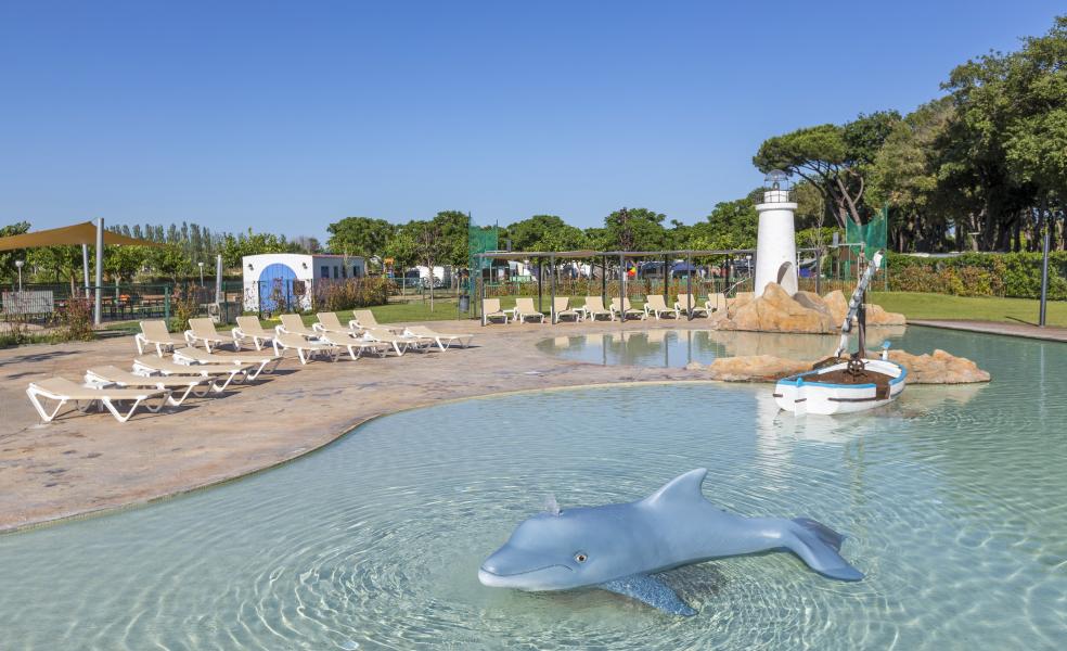 Camping con piscinas y toboganes en Playa de Aro